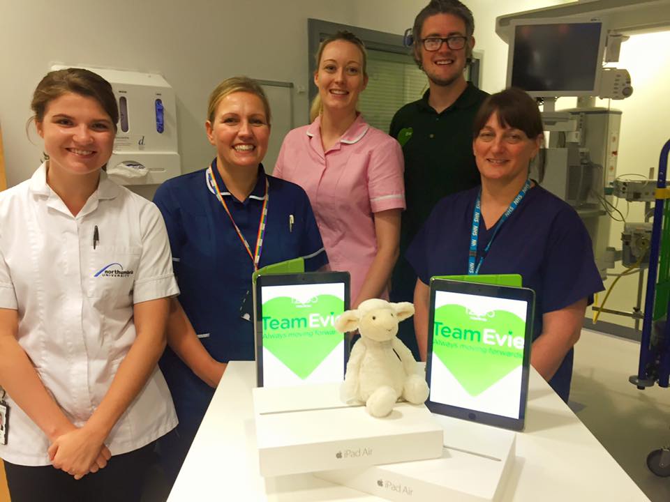 2 iPads for PICU Staff training - Team Evie